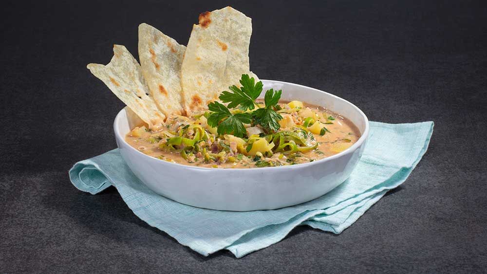 Vegane Hack-Lauch-Suppe | Rezepte | HIT